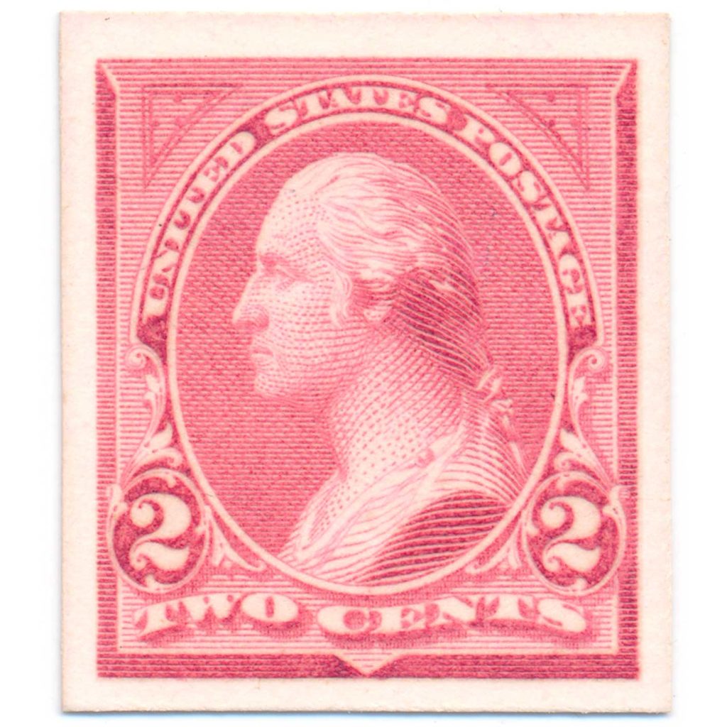 248P4 2c George Washington 1894 issue plate proof on card - Match and ...