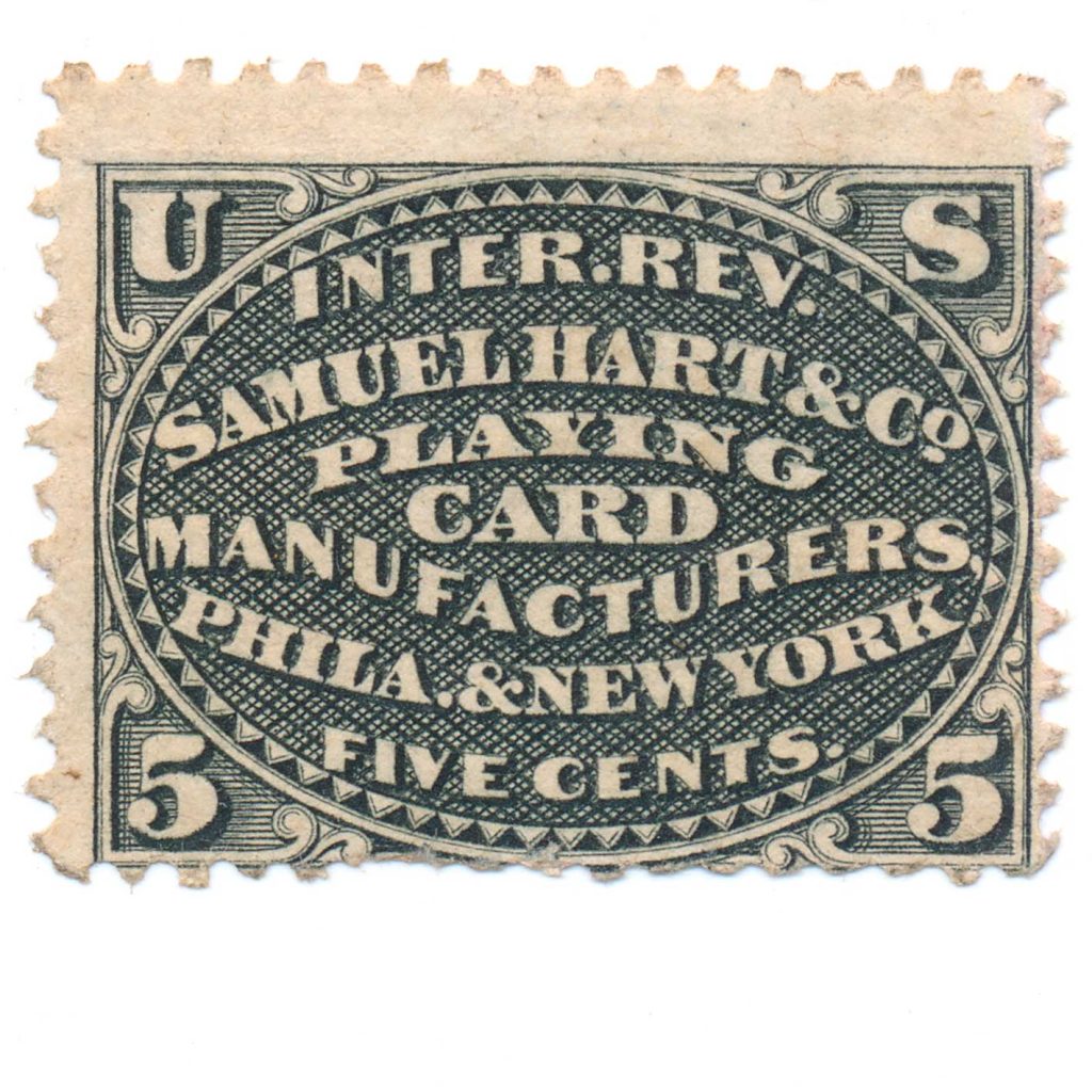 RU9a Samuel Hart & Co. Playing Card Stamp - Match and Medicine ...